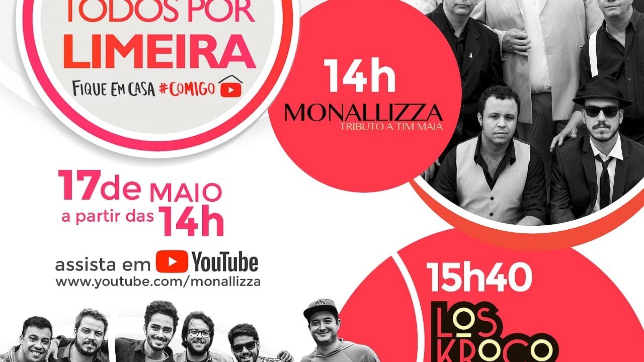Live #TodosPorLimeira - Banda Monallizza e Los Krocomilos AO VIVO - YouTube