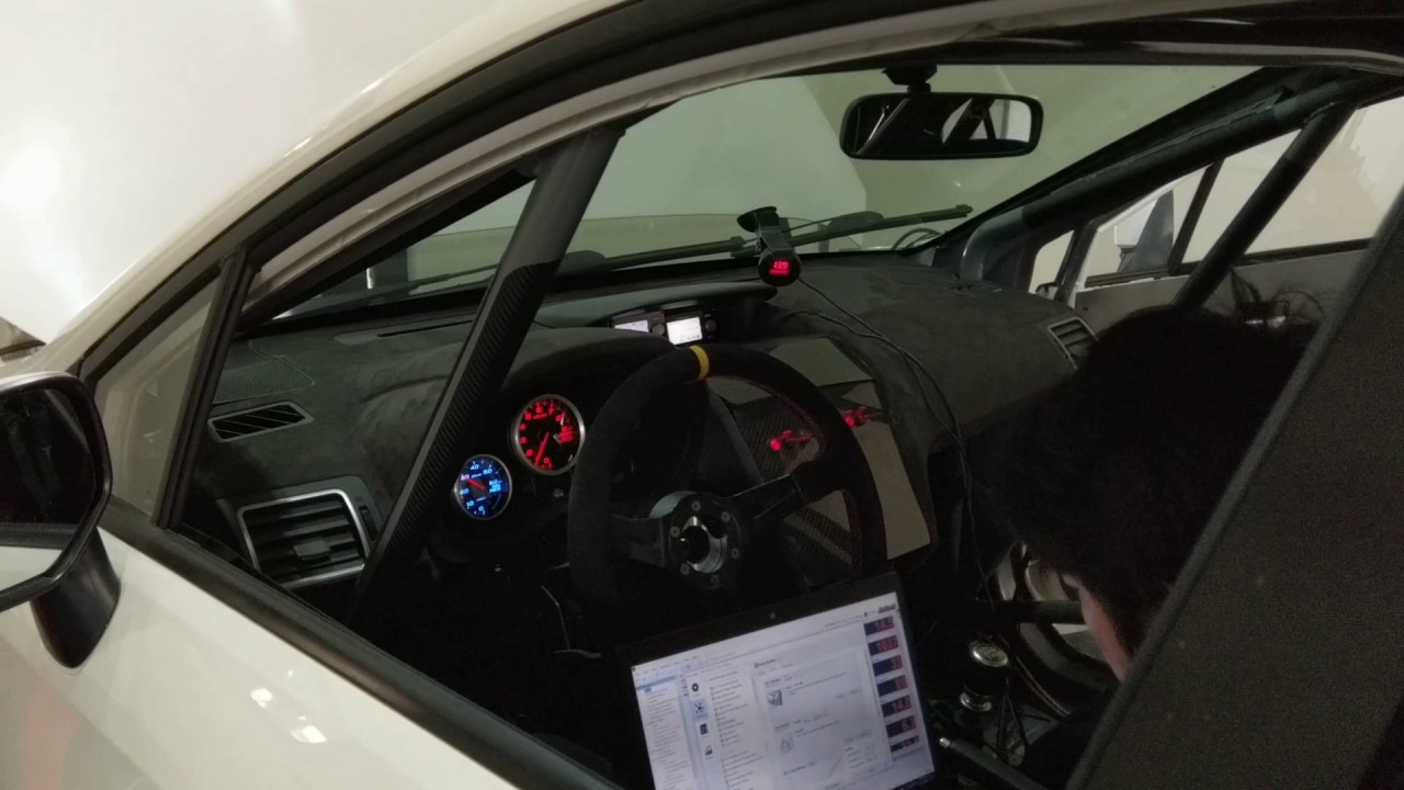 Subaru WRX STi Haltech ECU DynaPack 岡山翔誠改裝 寫電腦拉馬力紀錄-6 - YouTube