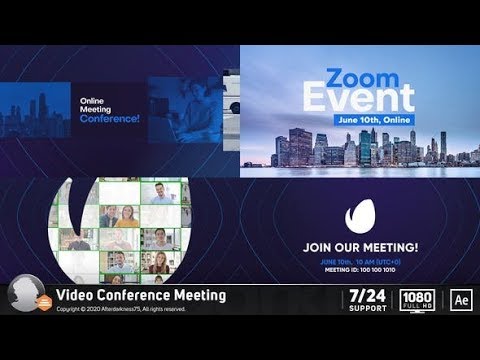 Video Conference Meeting | After Effects Template - YouTube