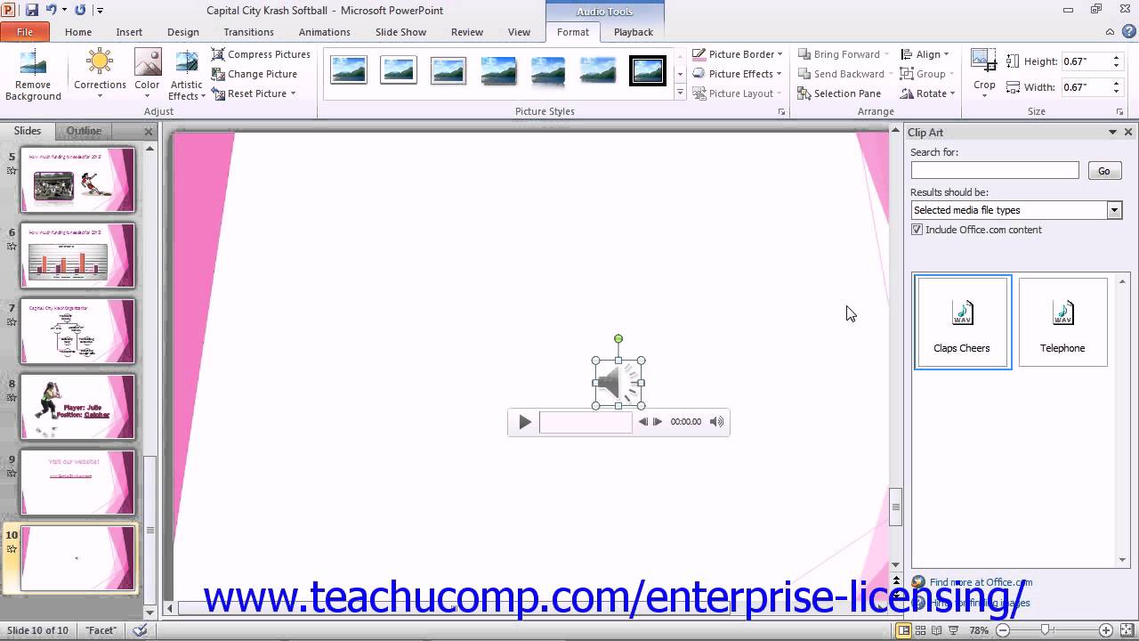 Microsoft Office PowerPoint Tutorial 2013 Inserting Video and Sound 12. ...