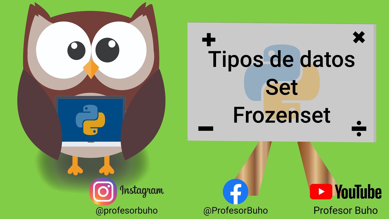 Tipos de datos - Set-Frozenset - 12 - Aprendiendo Python: Desde ...