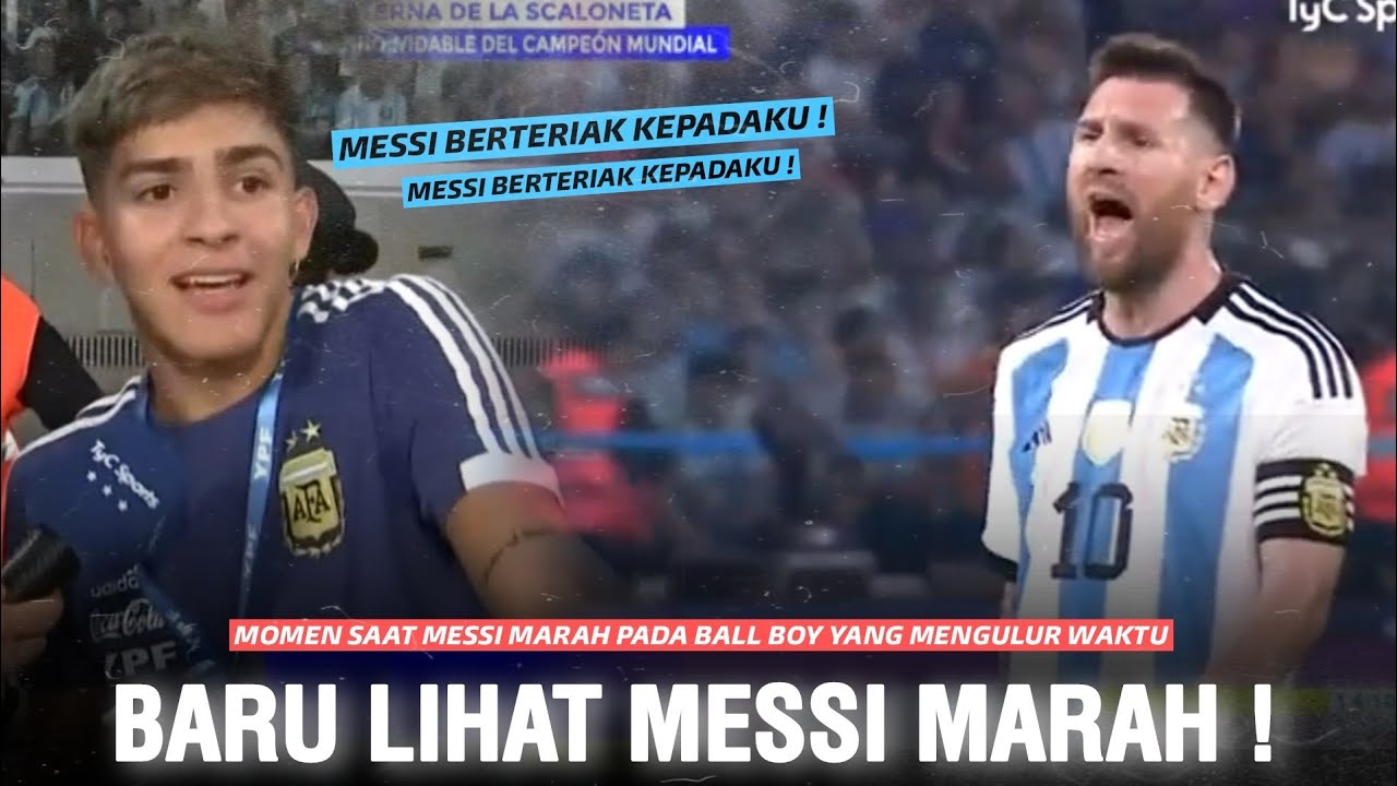 Gak Biasanya Messi Seperti Itu !!! Lihatlah Reaksi Senang Ball Boy Usai ...