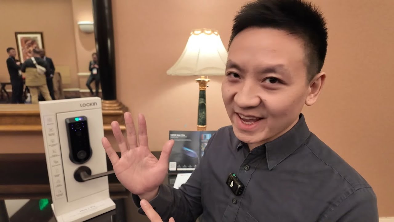 Lockin Veno 7 Pro Touchless Palm Vein Smart Lock, 2K Camera, AI Alerts ...