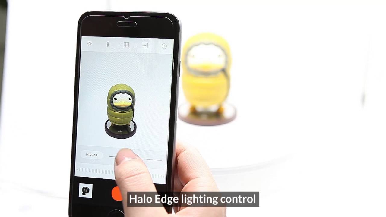 Foldio360 - Halo Edge lighting system - YouTube