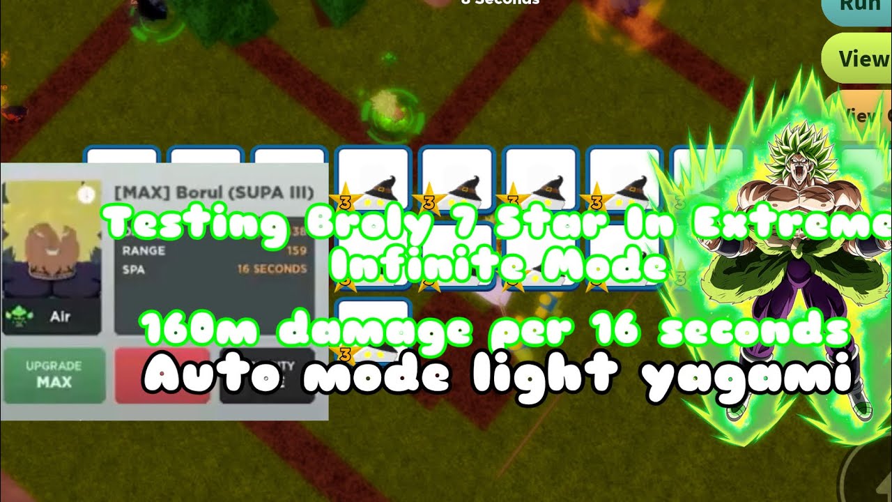 (ASTD) Testing Broly 7 Star In Extreme Infinite Mode (160M Damage Per ...