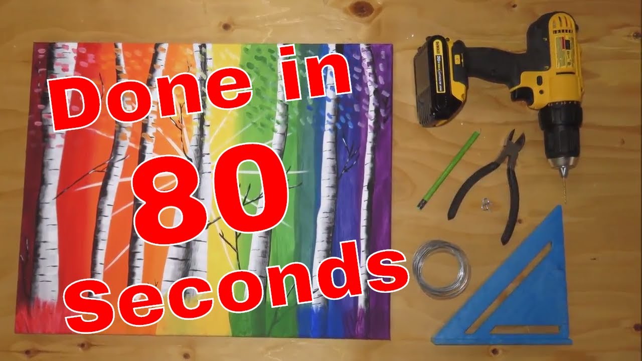 How to Wire a Painting in 80 Seconds - YouTube