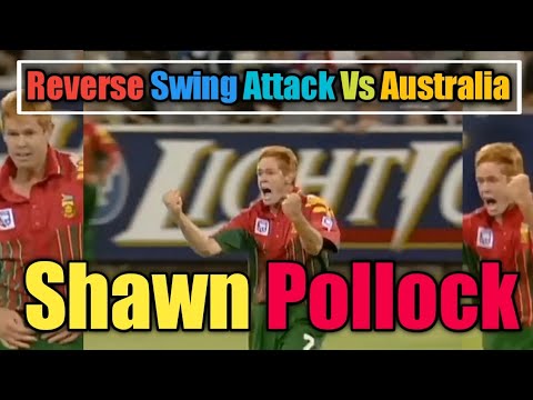 Shawn Pollock Reverse Swing Attack Vs Australia - YouTube