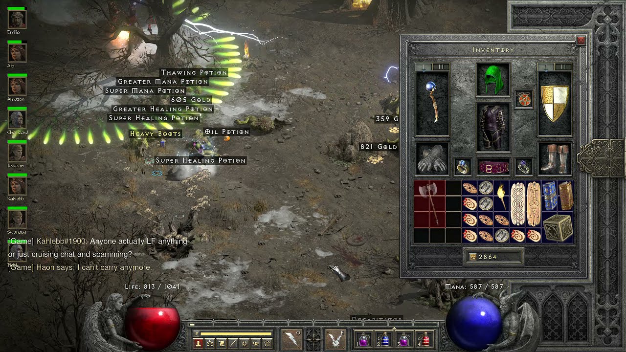 Diablo II Resurrected - Looting Ethereal Stormrider Tabar from Eldritch ...