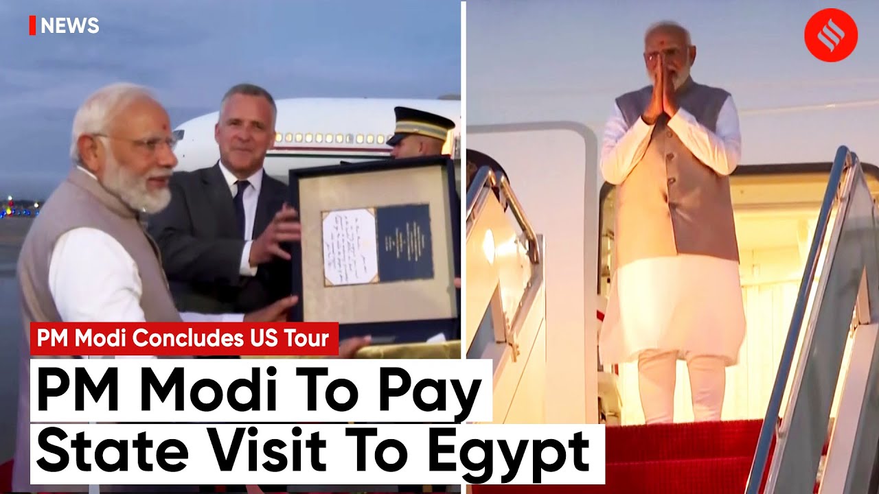 PM Modi Concludes US Tour; Departs For Two-Day State Visit To Egypt ...