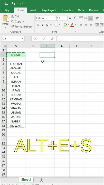 How To Transpose Data In Ms Excel Convert Rows Data To Columns Ytshorts Viralvideo Youtube