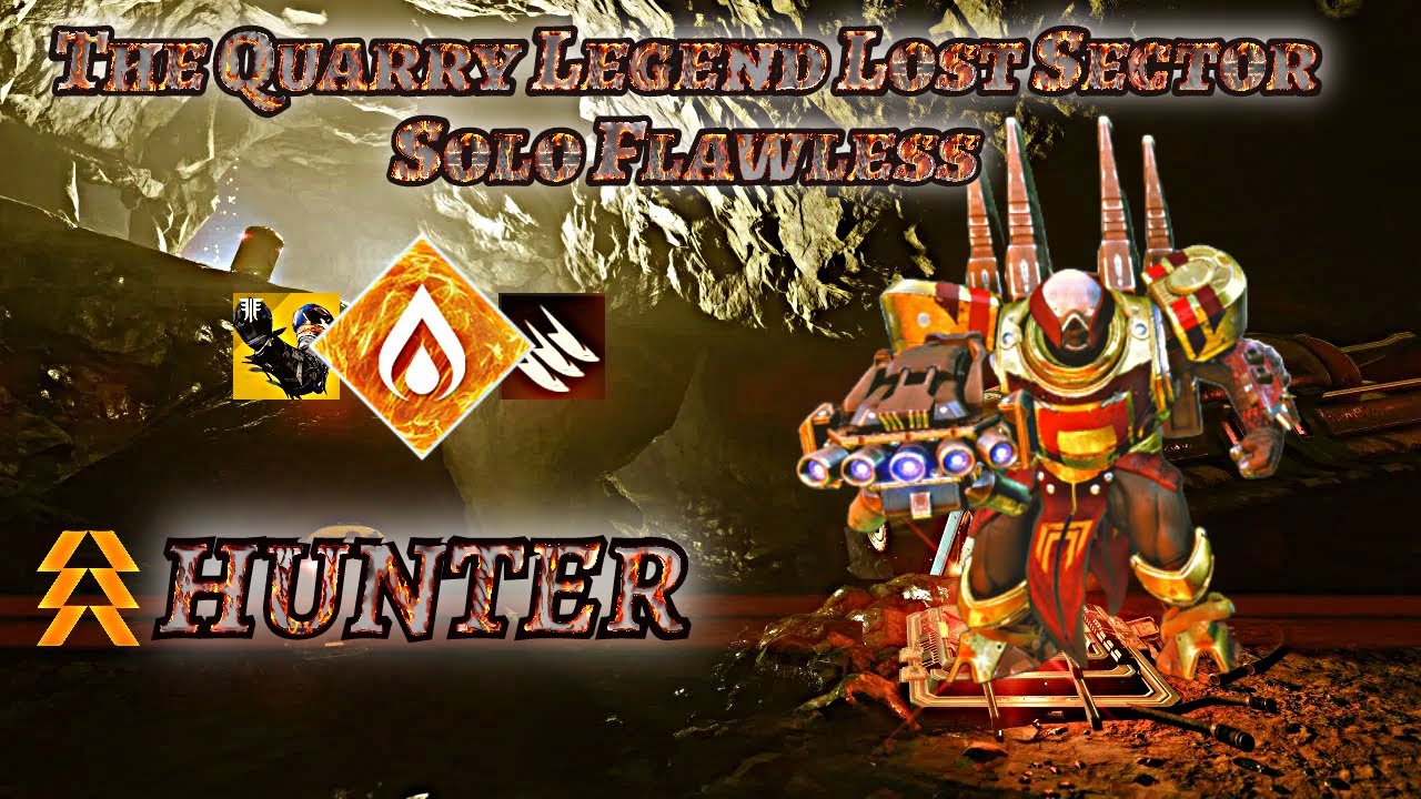 Destiny 2 | Solar Hunter EASY SOLO FLAWLESS Lost Sector the Quarry ...