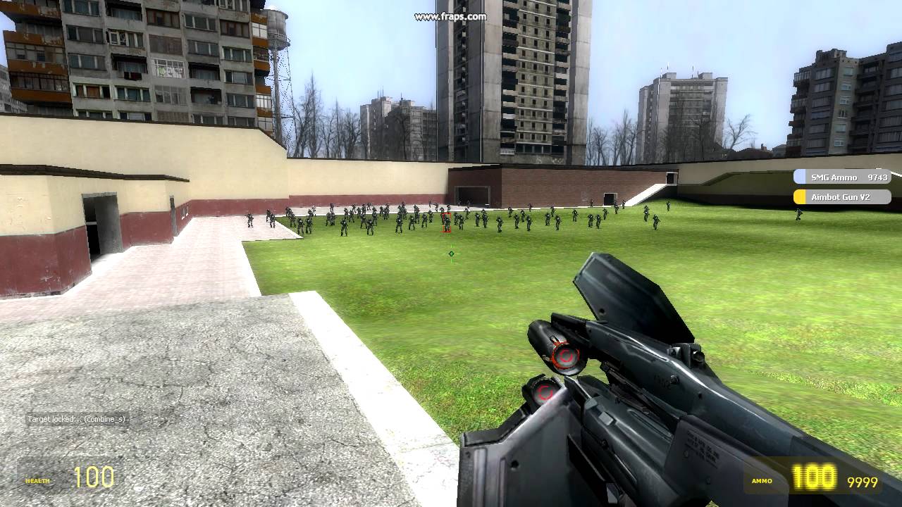 Aim bot Gun (GMod) - YouTube