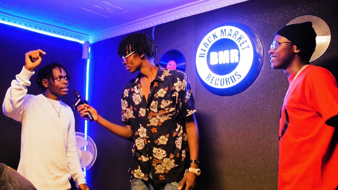 MBUZI GANG STUDIO SESSION INSIDE BLACK MARKET RECORDS - YouTube