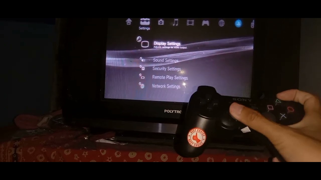 Tutorial cara Fullscreen/Layar ps3 di tv tabung, Main ps3 di tv tabung ...