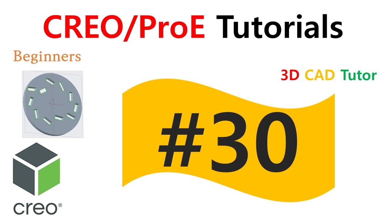 Curved Pattern explained in CREO | Creo Tutorials for Beginners #30 ...