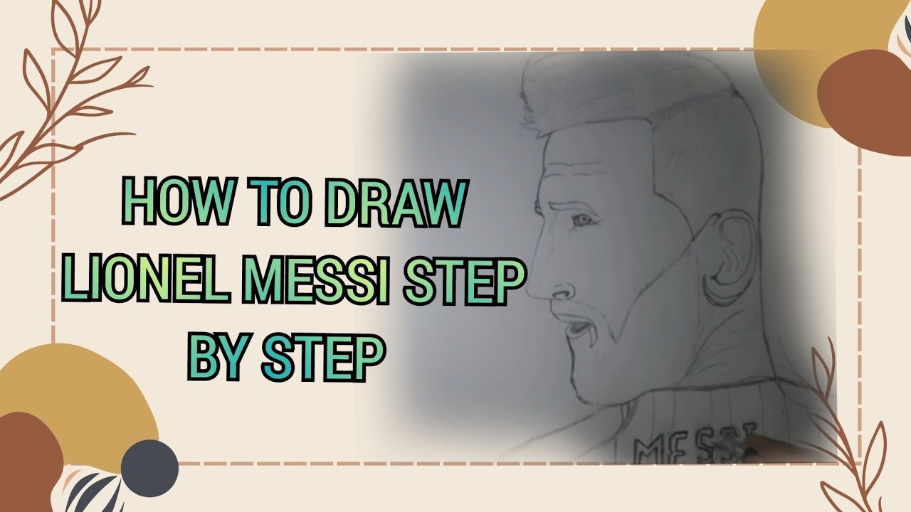 Lionel Messi drawing step by step! How to draw Lionel mesai - YouTube