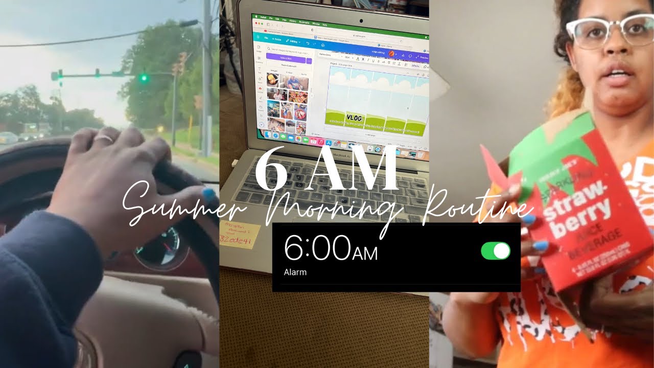 my 6am REALISTIC SUMMER morning routine - YouTube