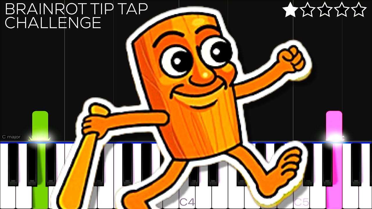 Brainrot Tip Tap Challenge | EASY Piano Tutorial - YouTube