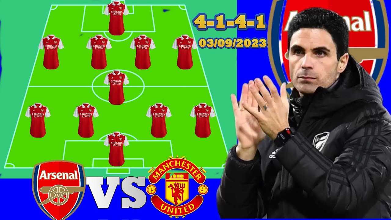 ARSENAL UNBEATABLE POTENTIAL PERFECT 4-1-4-1 LINEUP AGAINST MANCHESTER ...