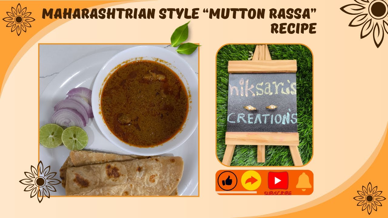 Maharashtrian style "Mutton Rassa" recipe - YouTube