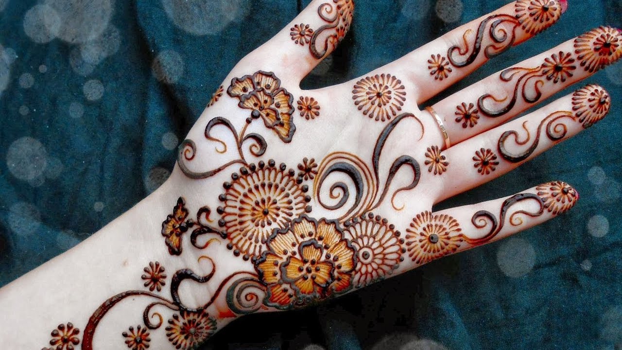 Arabic Mehndi Design - Hina Mehndi Designs - YouTube