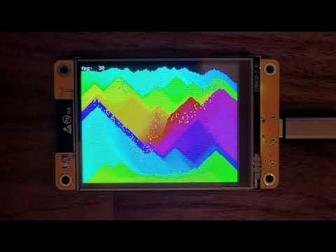 Sand Simulation on the Cheap Yellow Display (CYD) ESP32 MCU + Display ...