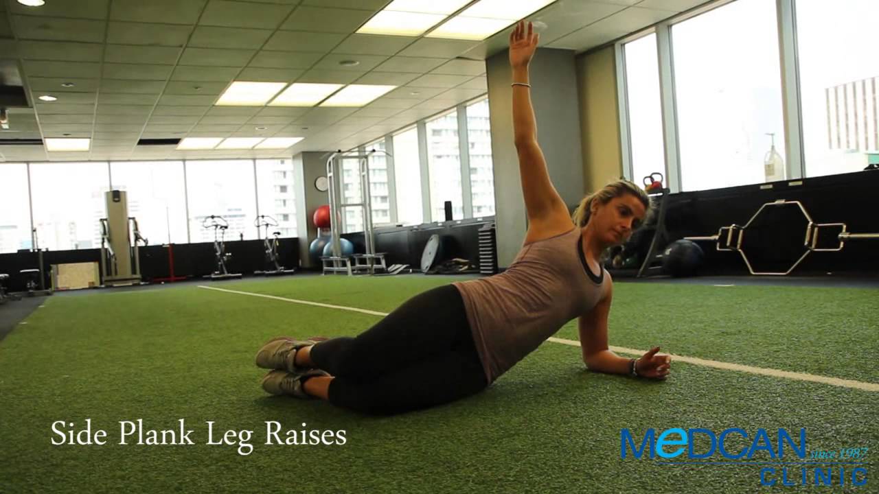 Side Plank Clam Shells - YouTube