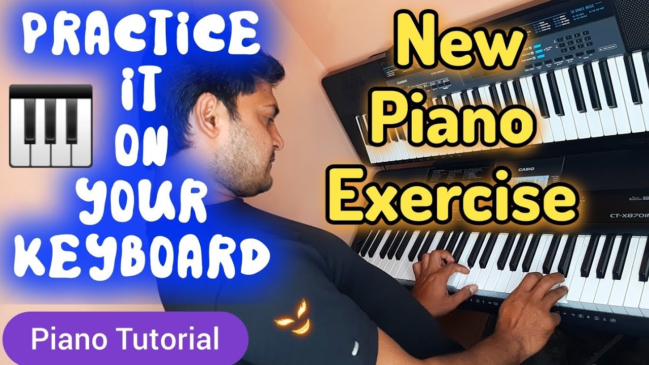 new piano exercise ll practice it on your keyboard ll Gulfam musical ...