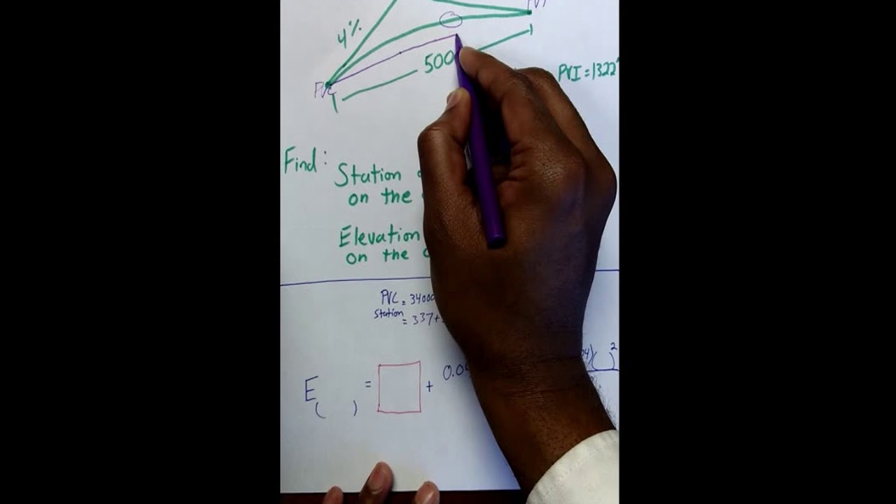 Vertical Curve Example 2 YouTube Vertical Curve Example 2 YouTube