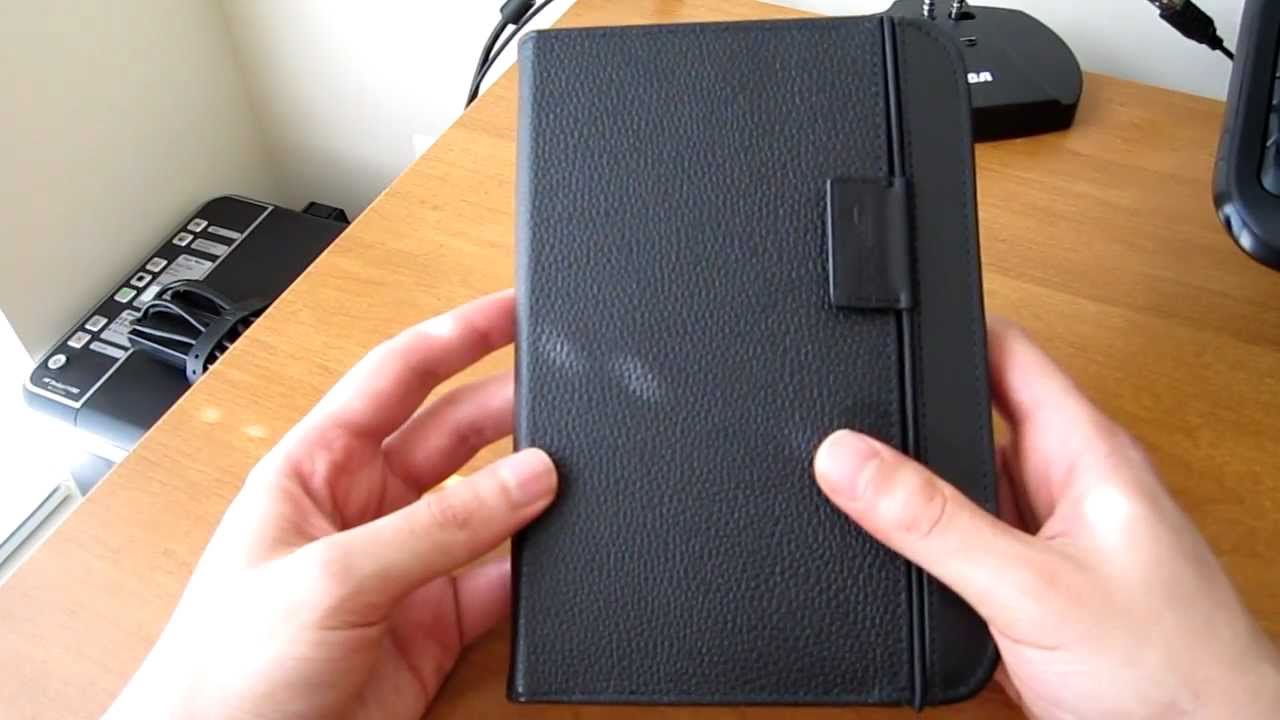 Amazon's Kindle Leather Cover (for Kindle Keyboard 3) - YouTube