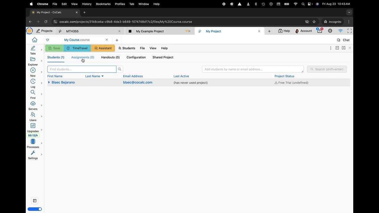 How to Distribute Handouts to a Course in CoCalc - YouTube