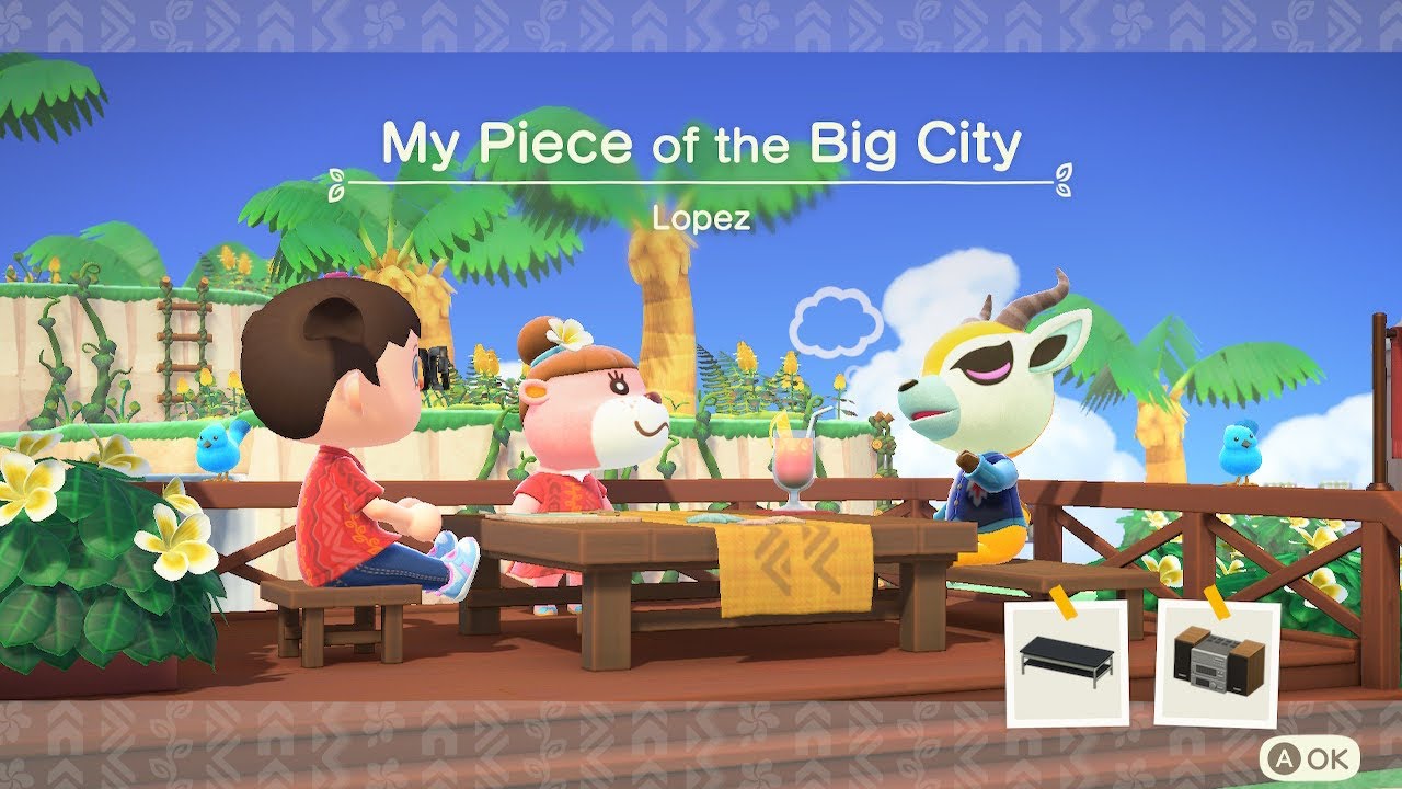A piece of the big city for Lopez | Happy Home Paradise | ACNH - YouTube
