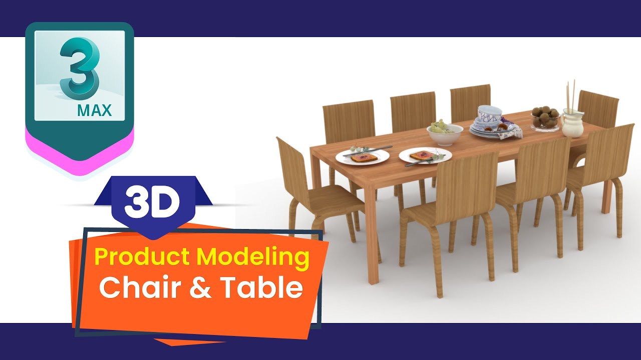 3D Product Modeling: Chair & Dining Table Modeling For Beginner - YouTube