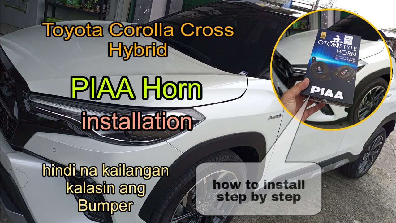 Toyota Corolla Cross Hybrid | PIAA Horn installation ( how to install ...