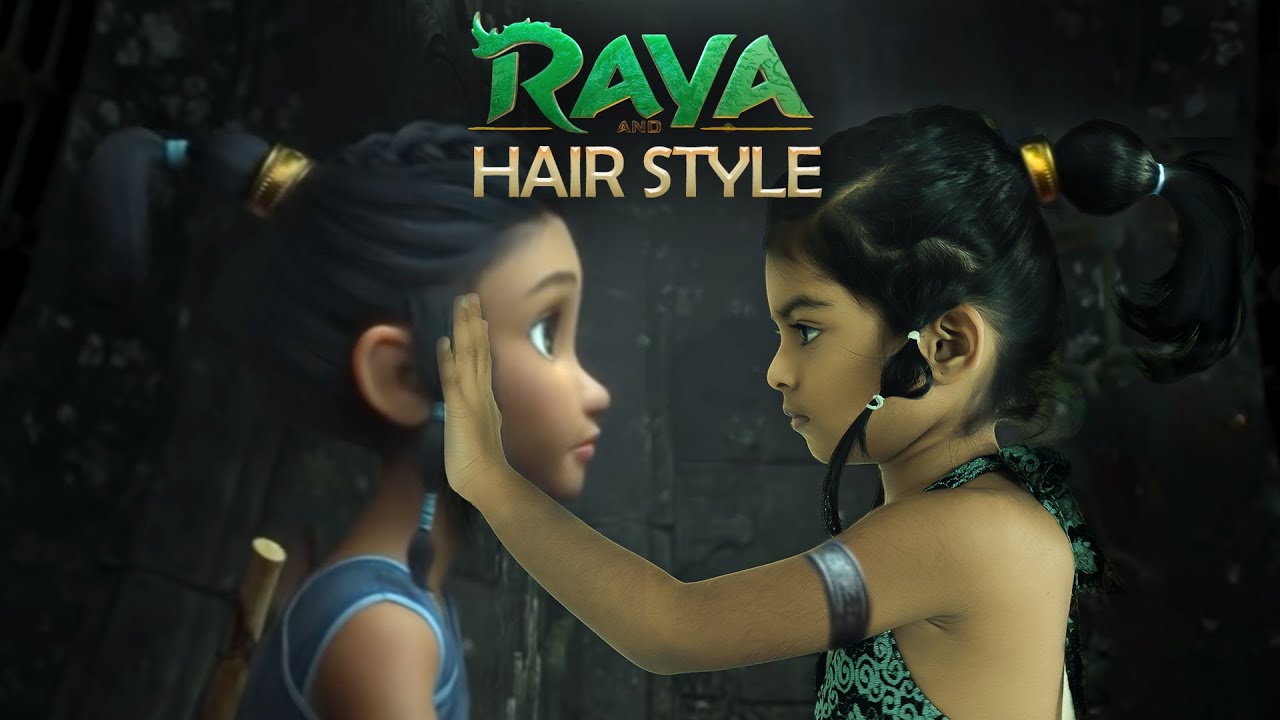Disney's Raya Hairstyle | Short Hair | Kids Style | Step by Step ...