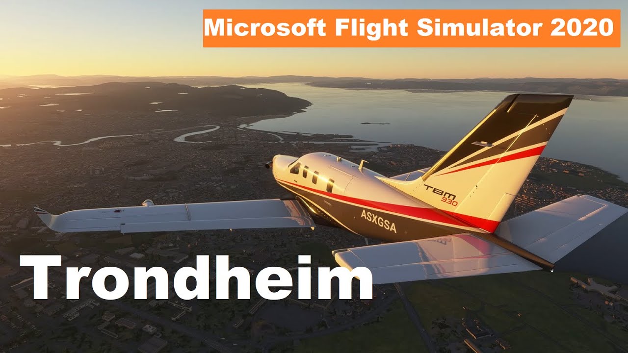 Microsoft Flight Simulator - Trondheim, Norway - YouTube