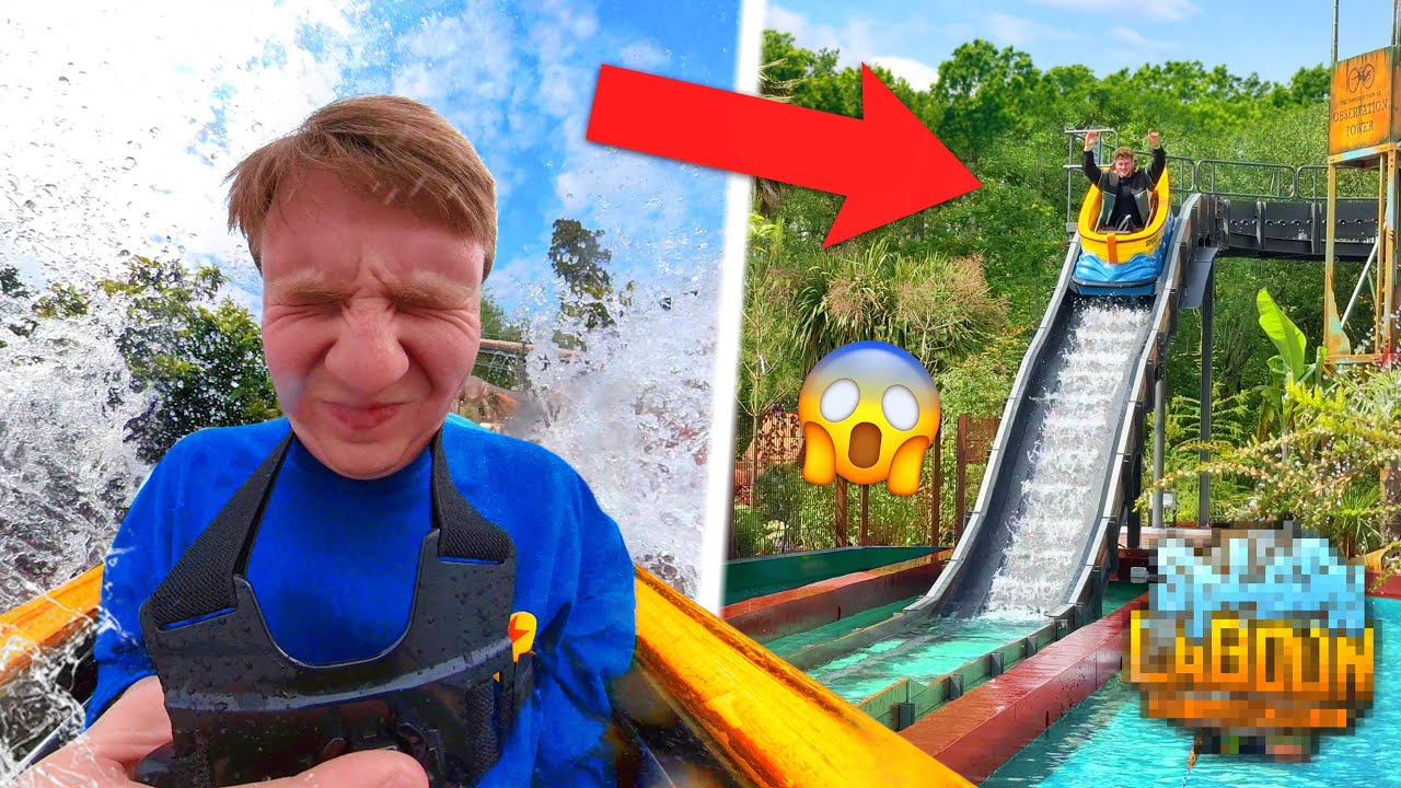 Riding the UK'S NEWEST Water Ride! - OPENING Day VLOG - YouTube