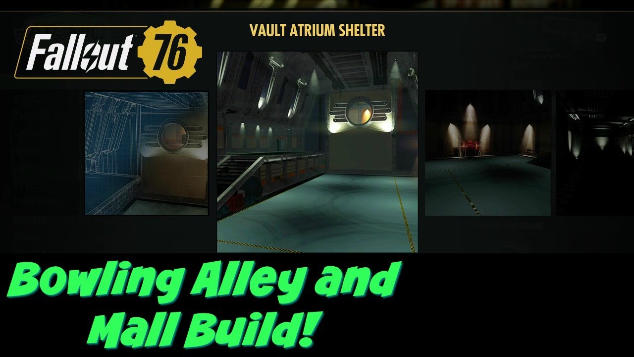 Fallout 76 Bowling Alley and Mall Build! - YouTube