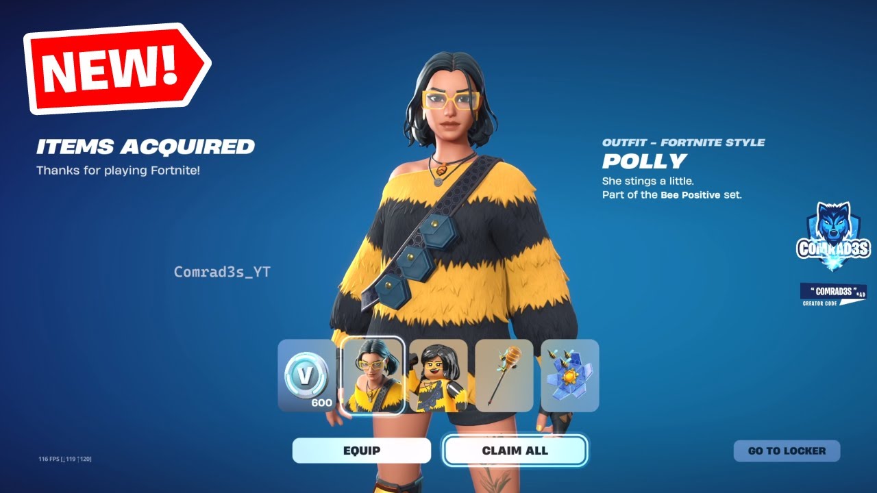 Fortnite Chapter 6 Season 4 Starter Pack - Bee Positive Starter Pack in ...