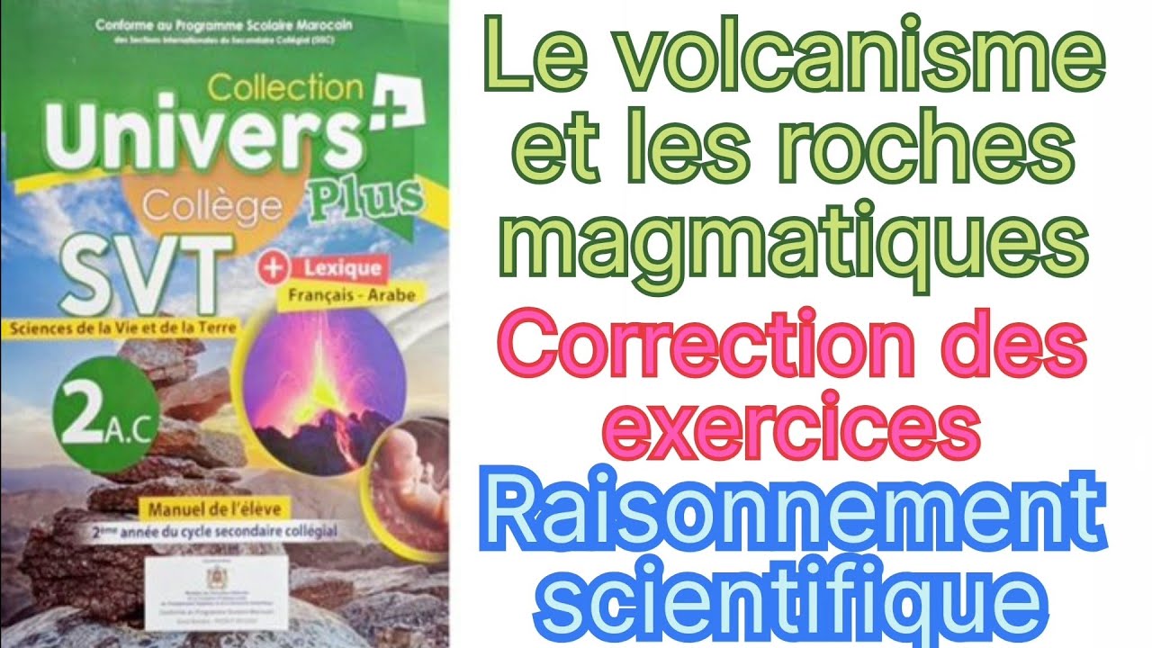 Univers plus SVT 2AC Correction des exercices d'évaluation page 61 ...