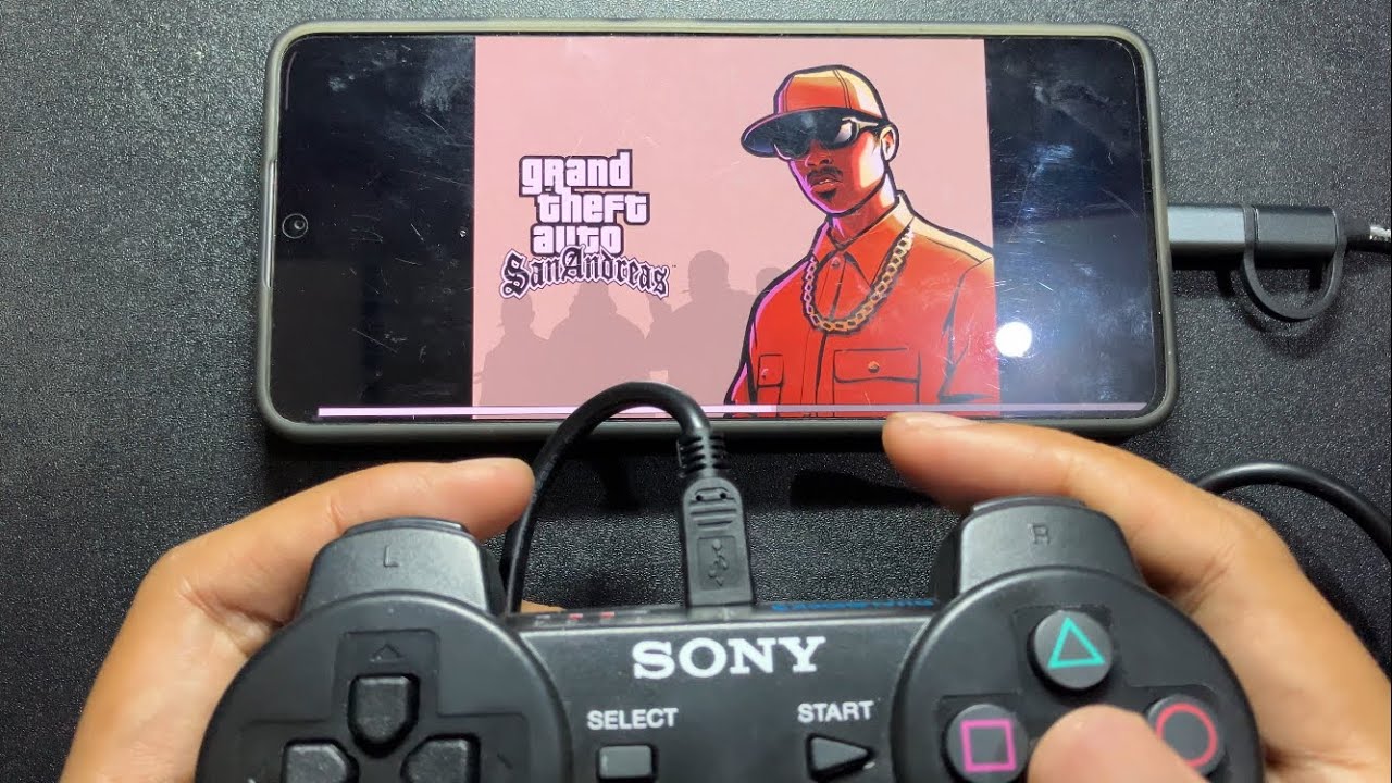 How to Connect a PS3 Controller to Android with a Cable + GTA San ...