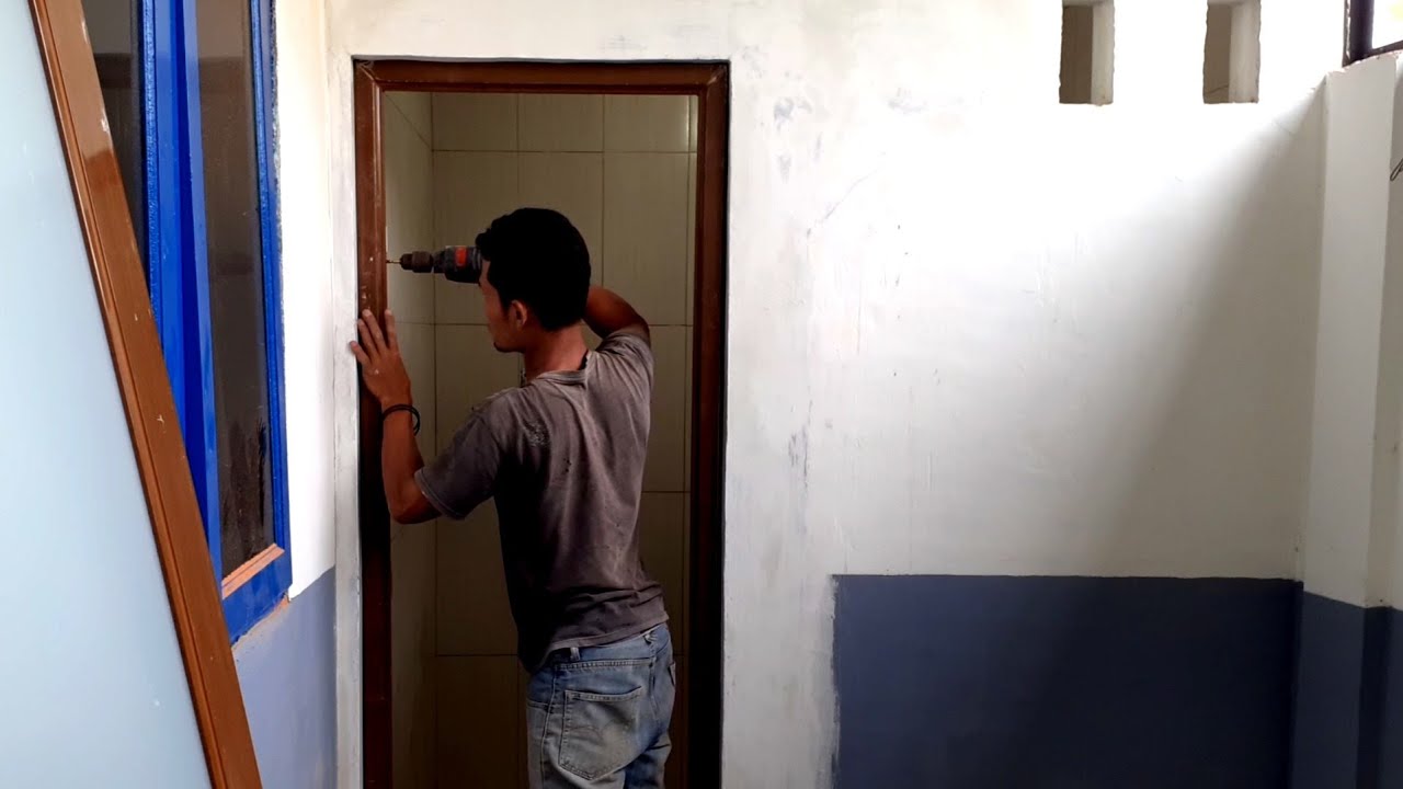 TUTORIAL LENGKAP CARA PASANG PINTU PVC UNTUK KAMAR MANDI@ucoksinagachannel4922 - YouTube