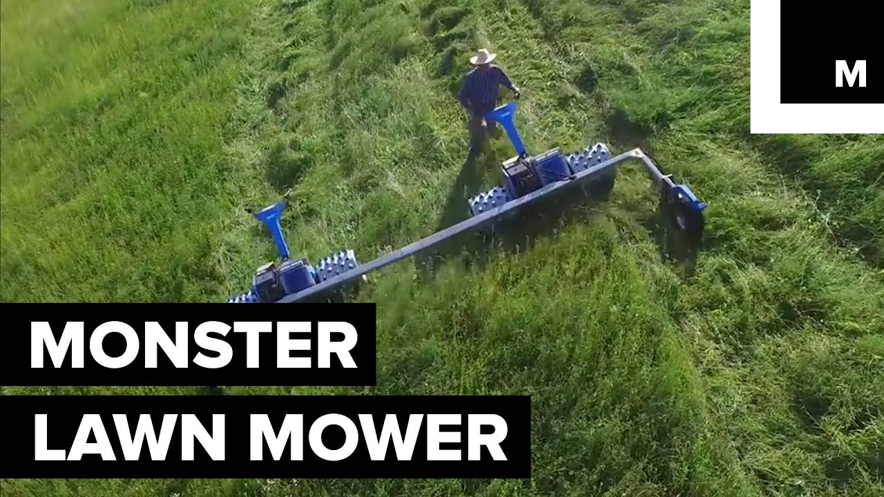 This Monster Mower Can Cut More Grass Than You Can Imagine - YouTube