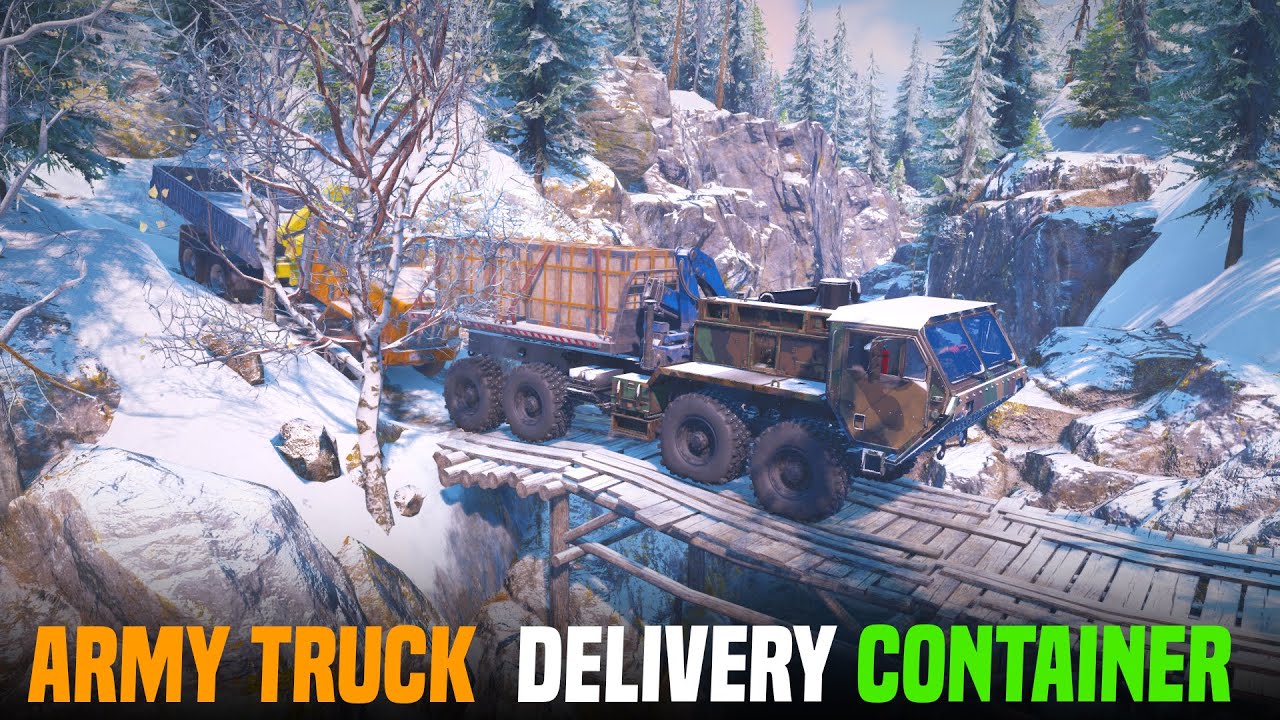 Army Truck Delivery Container - Snow Runner | @TufDriver - YouTube