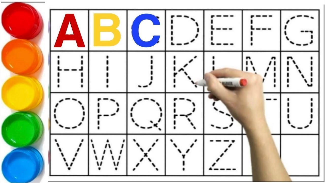 유아와 아이들을 위한 Abcd 알파벳과 123 숫자 따라쓰기 Learn Abcd Alphabets And Numbers