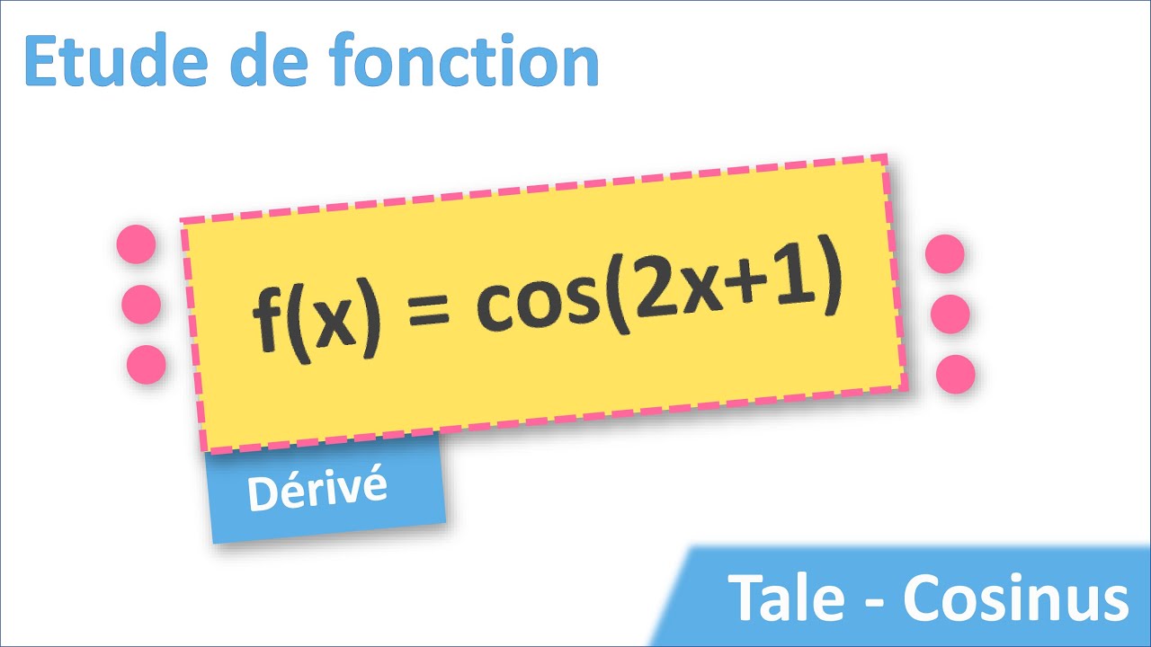 Etude de fonction - Cos(x²+1) - Terminale - YouTube