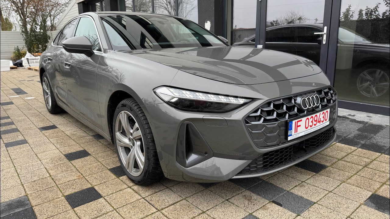 New 2025 Audi A5 Limo 35 TFSI Chronos grey-metallic - YouTube