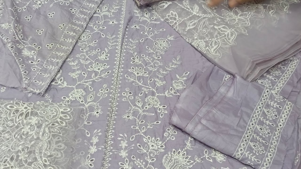 # brand leftover 2 piece lawn barooq luxury dress huge off price - YouTube