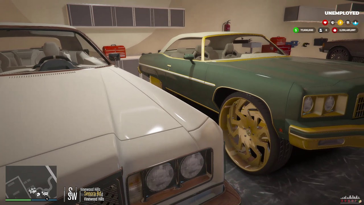 GTA V - FiveM BIG MANSION AND LOTS OF CUSTOM CARS (SLABS&DONKS) - YouTube