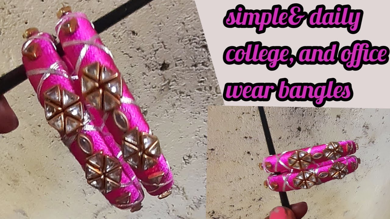 How to make thread bangles in tamil - YouTube
